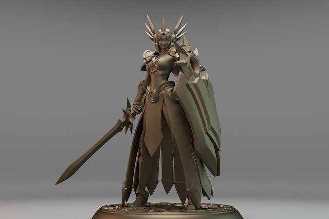 LEONA - LEAGUE OF LEGENDS free 3D model 3D printable | CGTrader