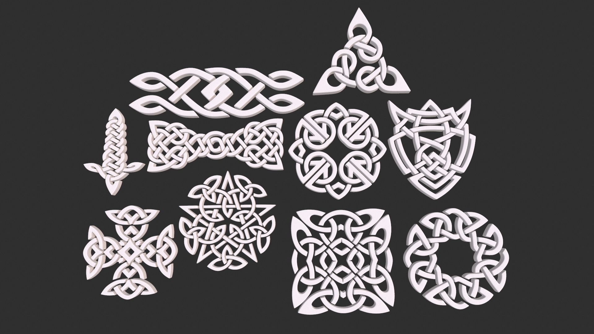 Celtic ornament 3D model | CGTrader