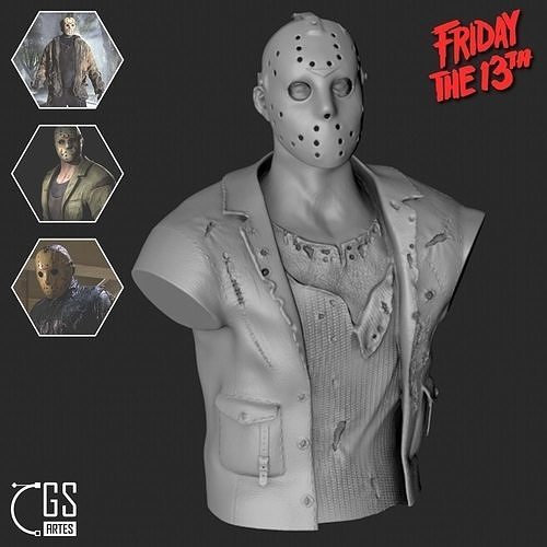JASON VORHEES - BUST - FRIDAY THE 13TH 3D model 3D printable | CGTrader