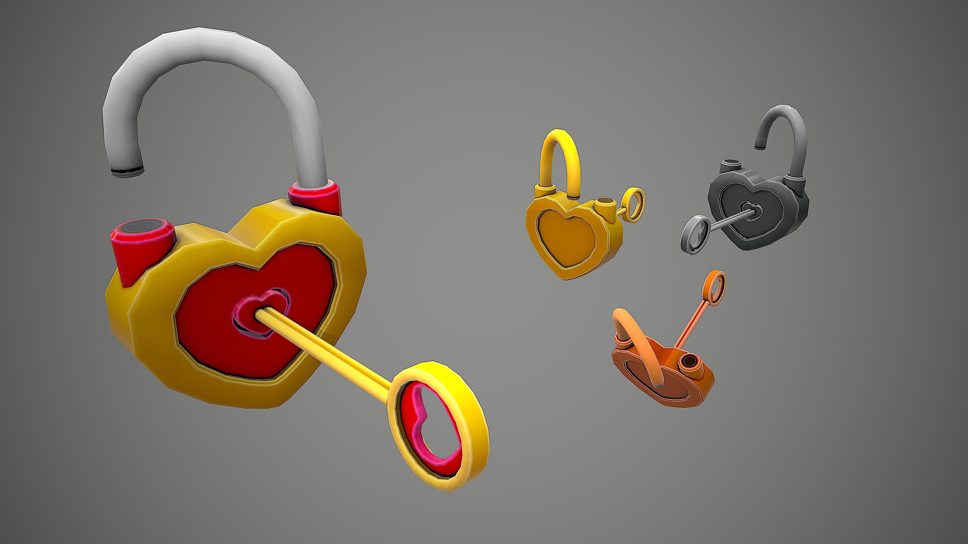 3D model PADLOCK 1 CARTOON STYLIZED VR / AR / low-poly | CGTrader