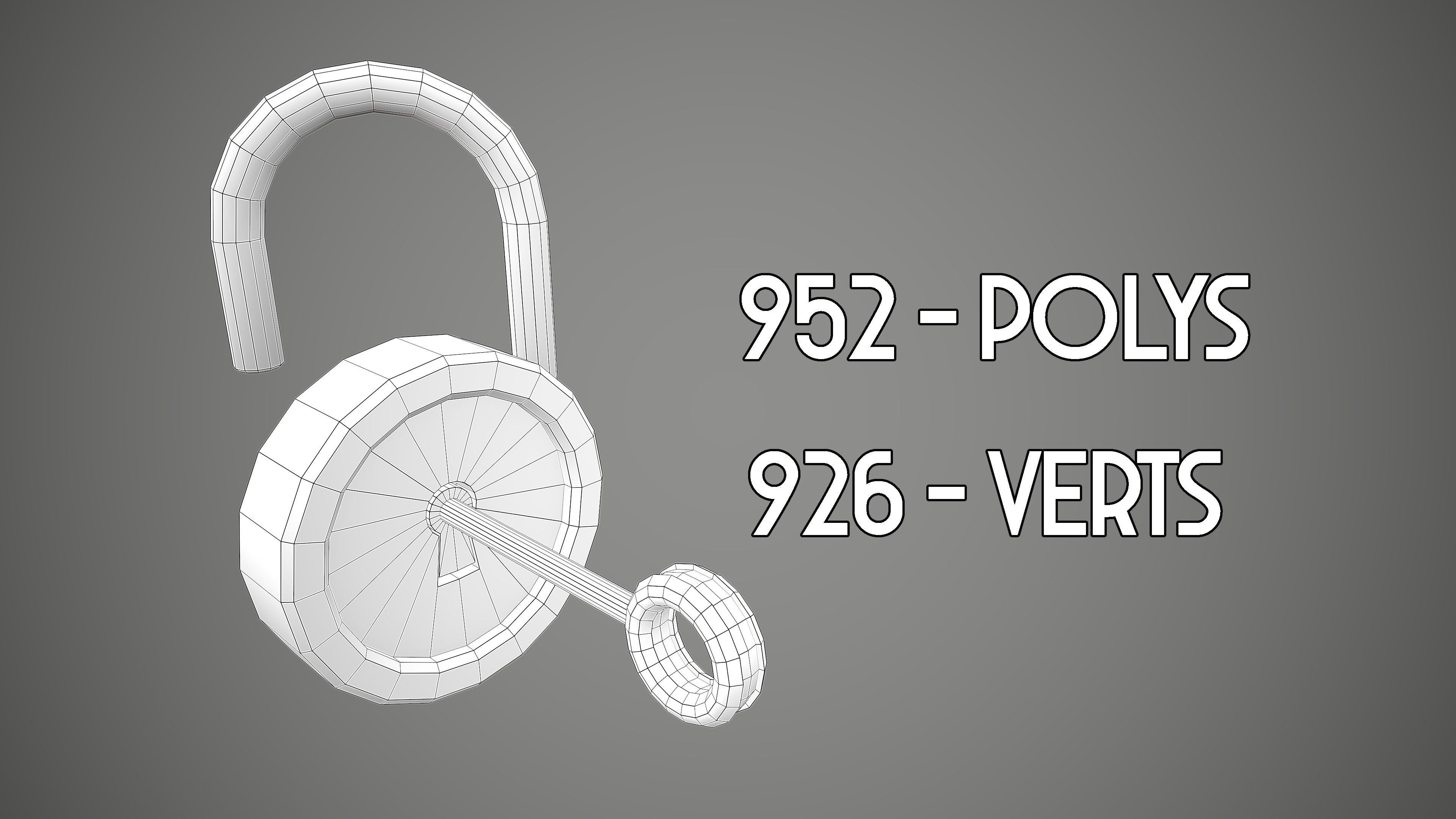 3D model PADLOCK 3 CARTOON STYLIZED VR / AR / low-poly | CGTrader