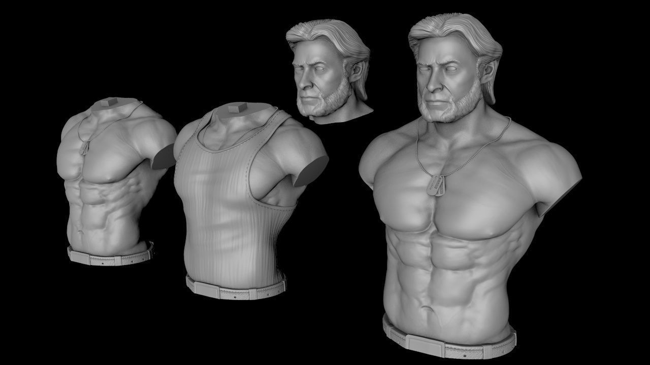 LOGAN - Hugh Jackman 3D 3D model 3D printable | CGTrader