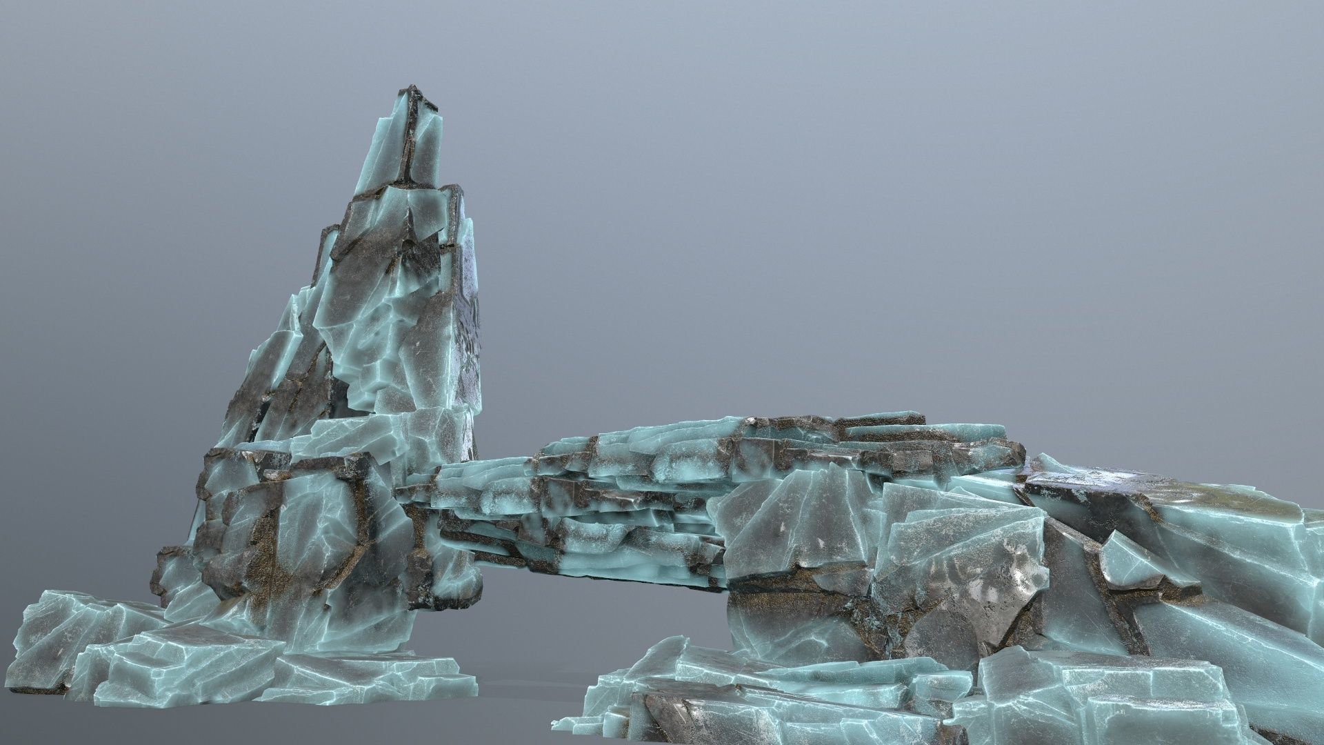 3D model ice cliff VR / AR / low-poly | CGTrader