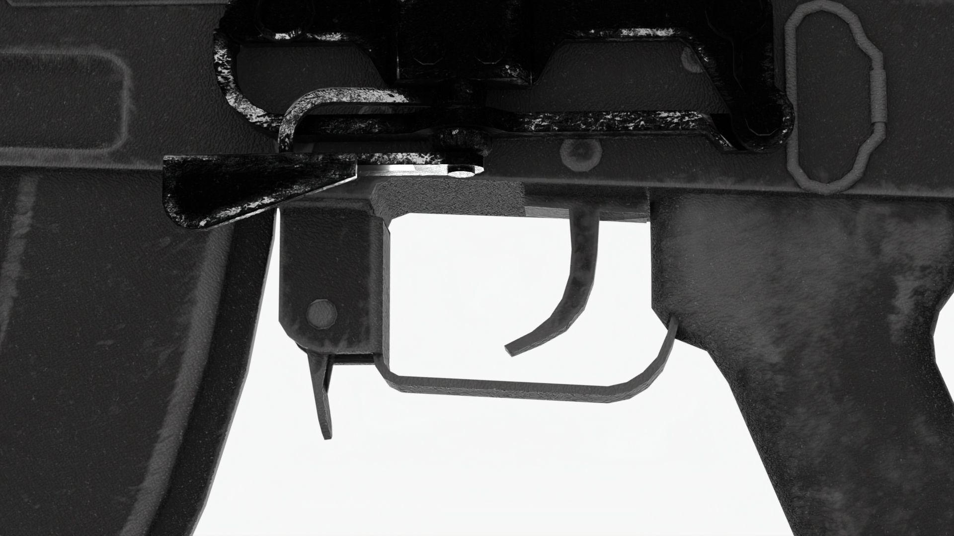 3D model 4K Textures Assault Rifle AKM Lowpoly VR / AR / low-poly ...