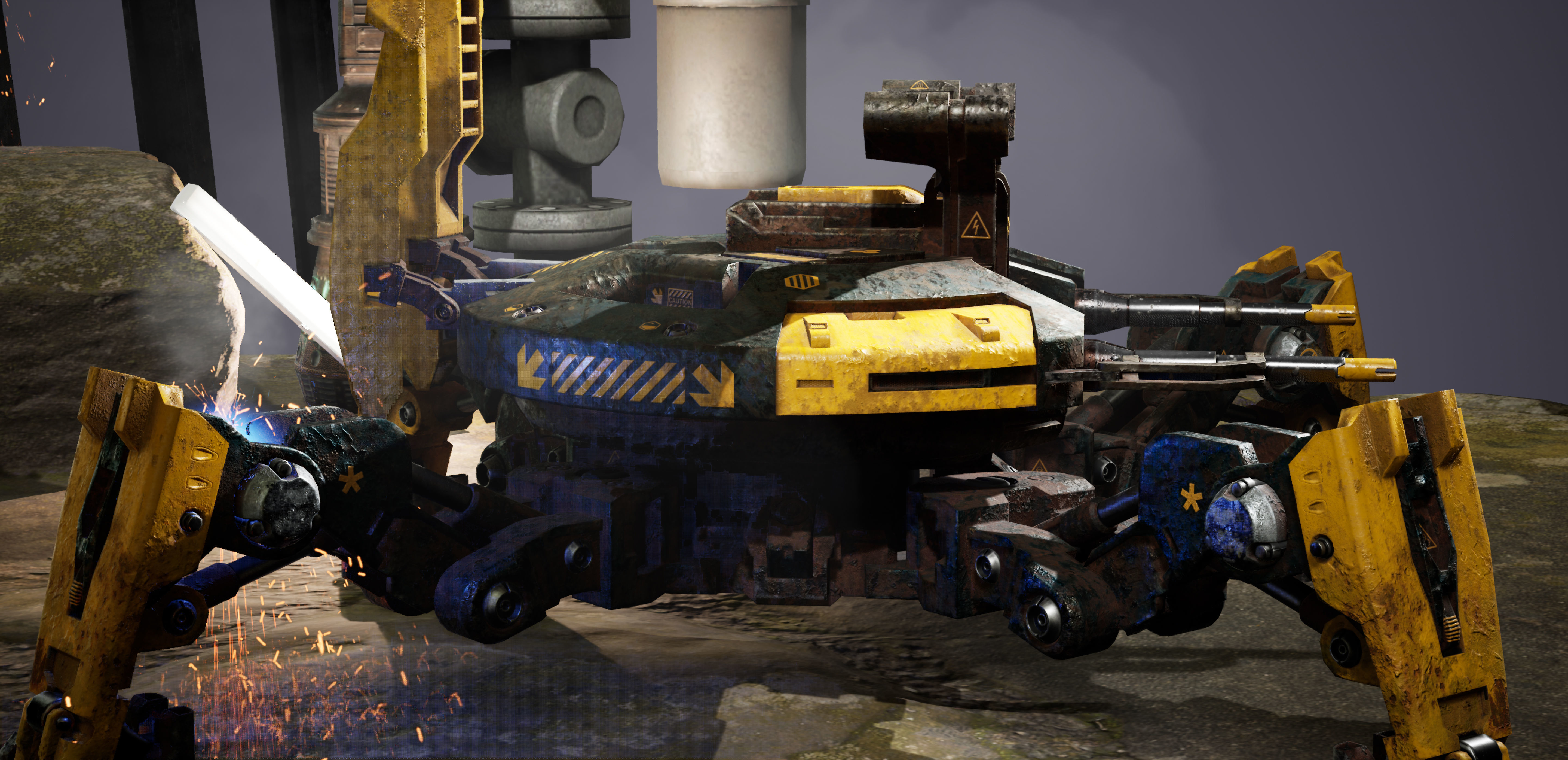 3D model Mecha-Drone robot VR / AR / low-poly | CGTrader