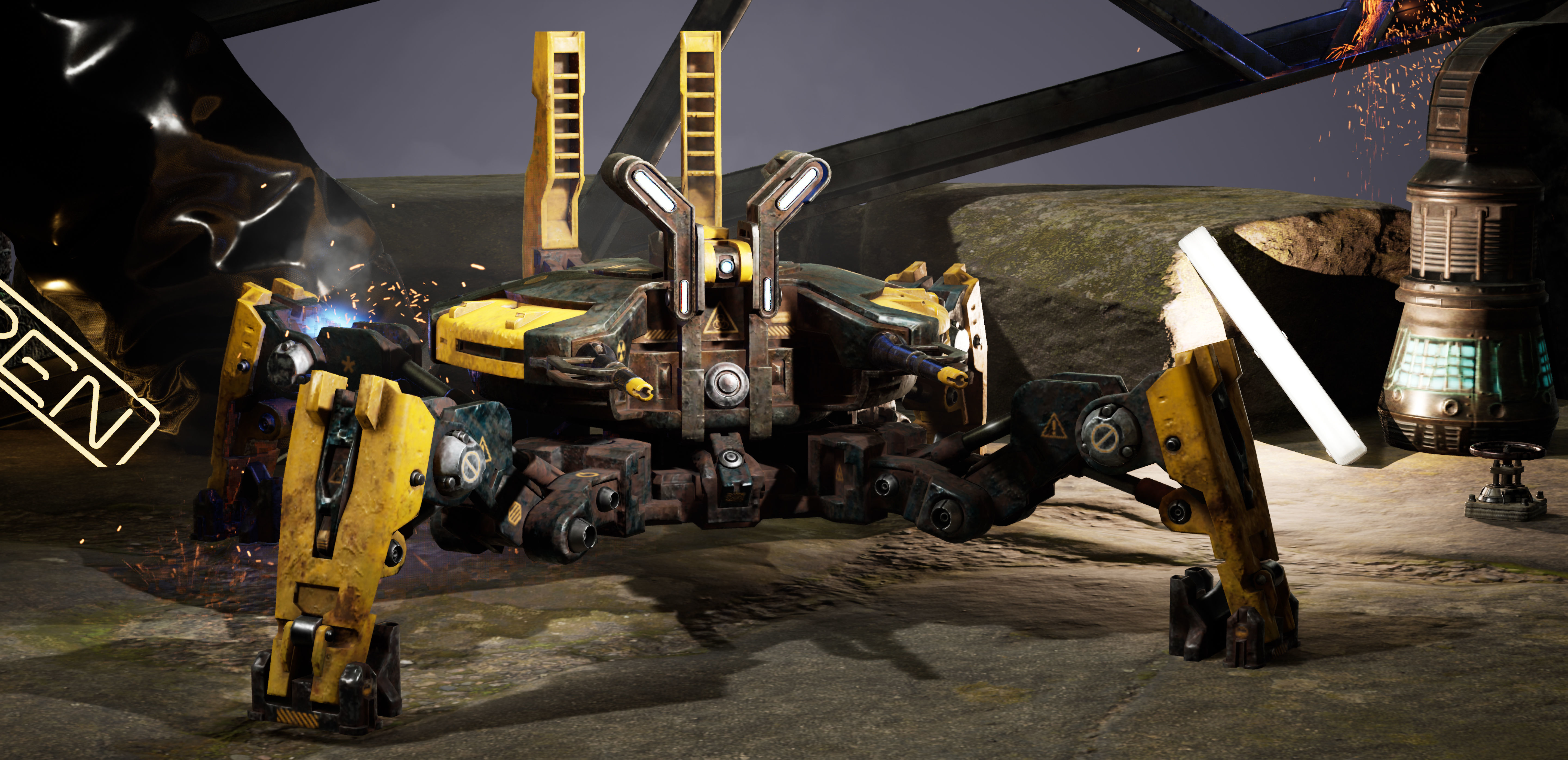 3D model Mecha-Drone robot VR / AR / low-poly | CGTrader