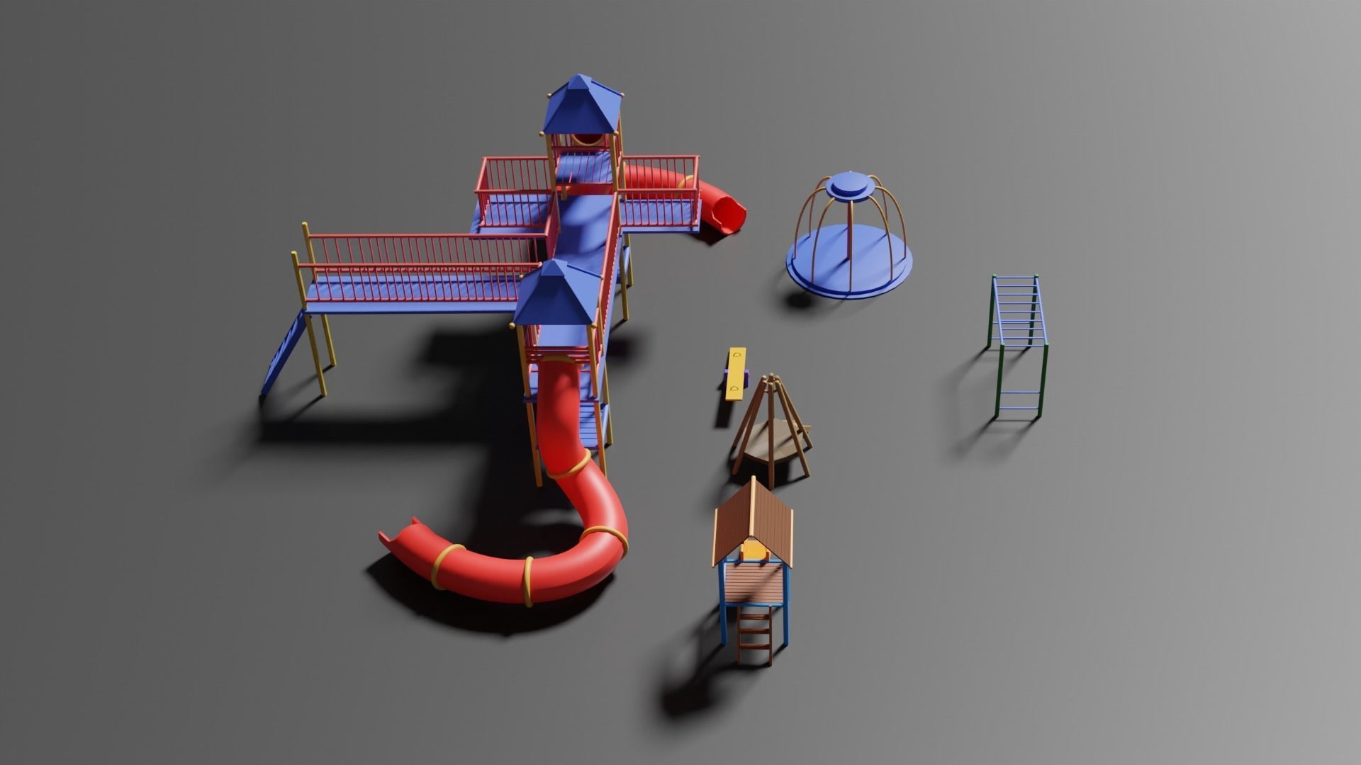 Beautiful Playground for kids 3d model 3D model | CGTrader