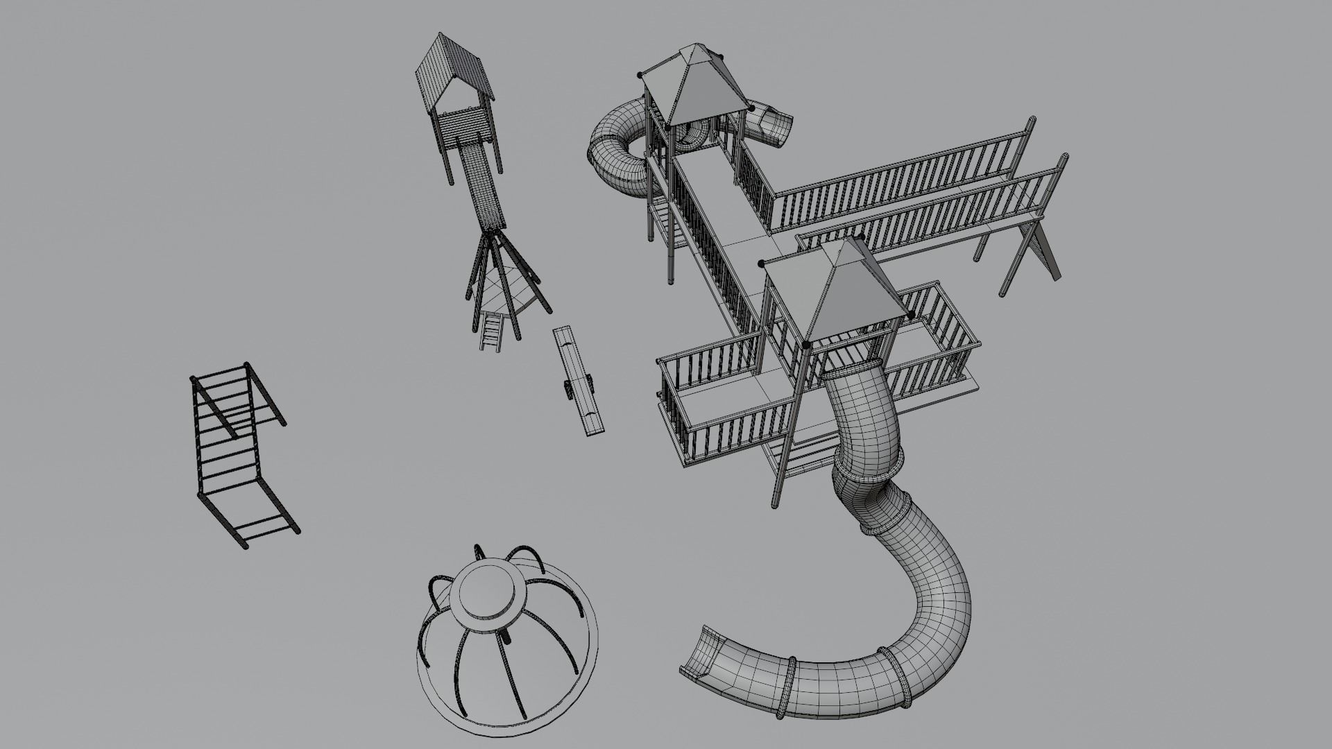 Beautiful Playground for kids 3d model 3D model | CGTrader