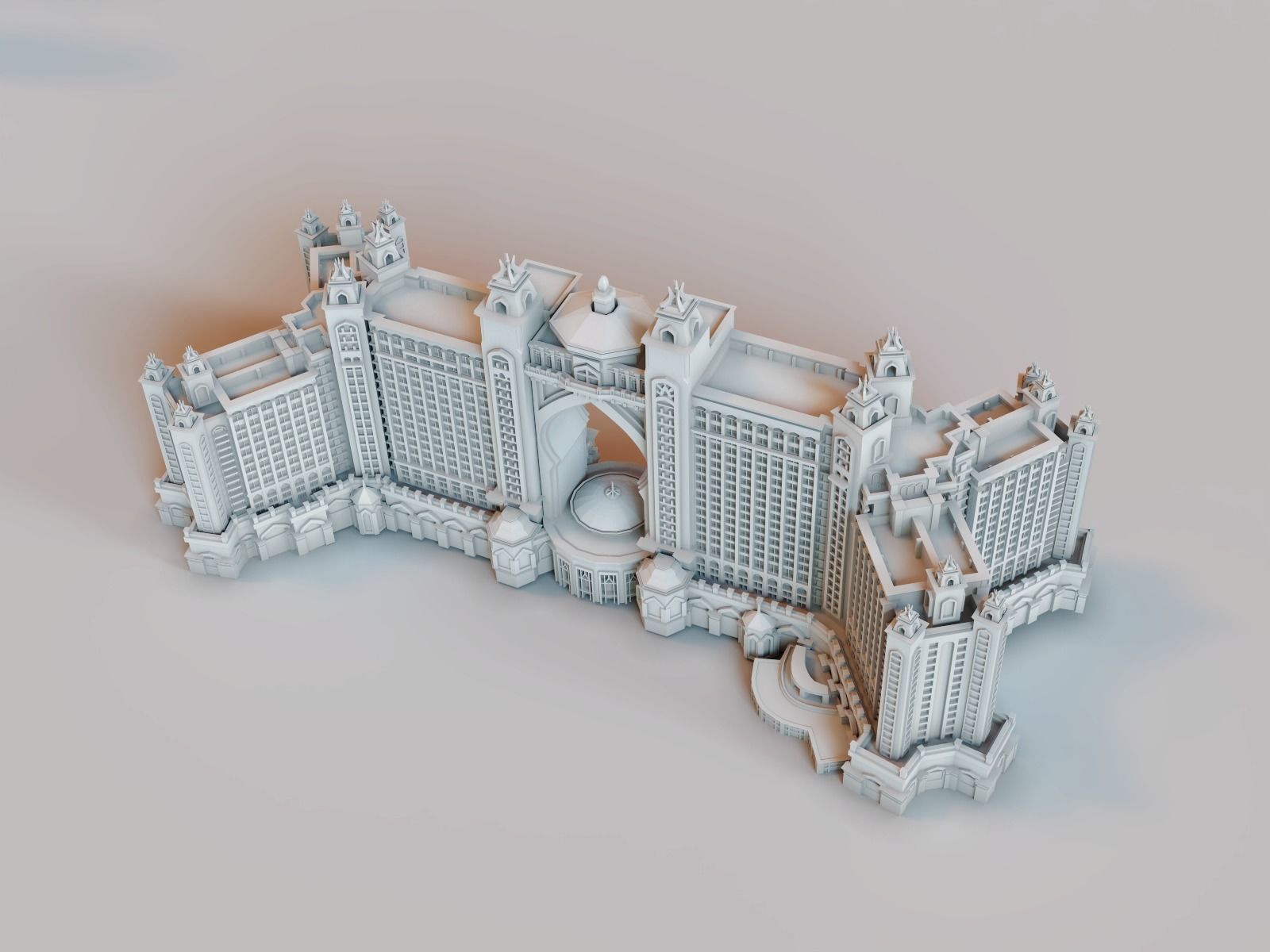DUBAI skyline - landmarks collection 3D model 3D printable | CGTrader