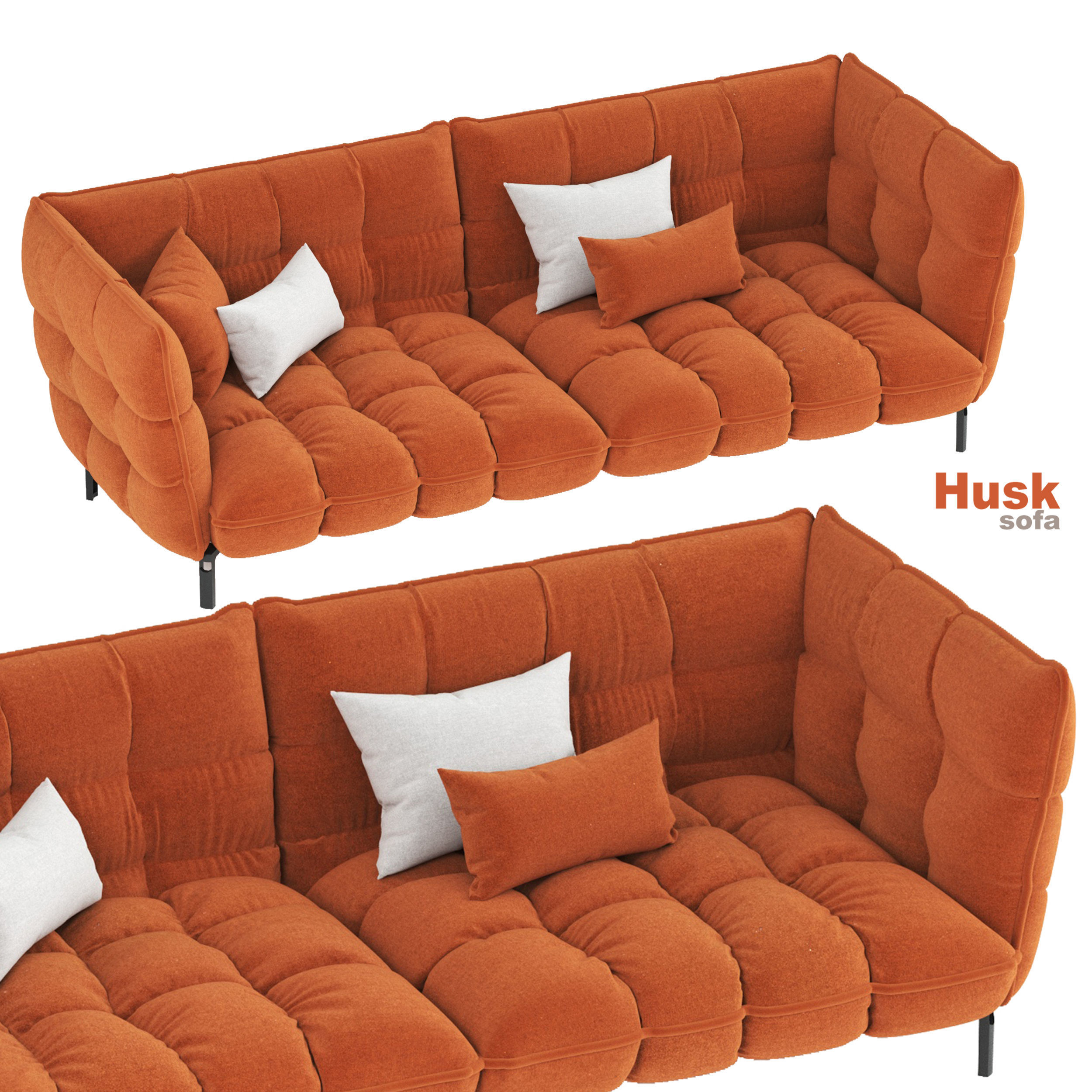 Husk sofa 3D model | CGTrader