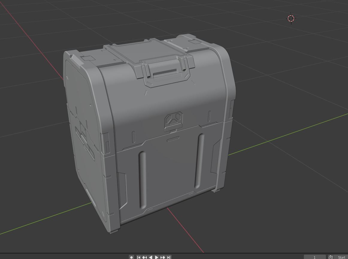 Sci-Fi case 3D model | CGTrader