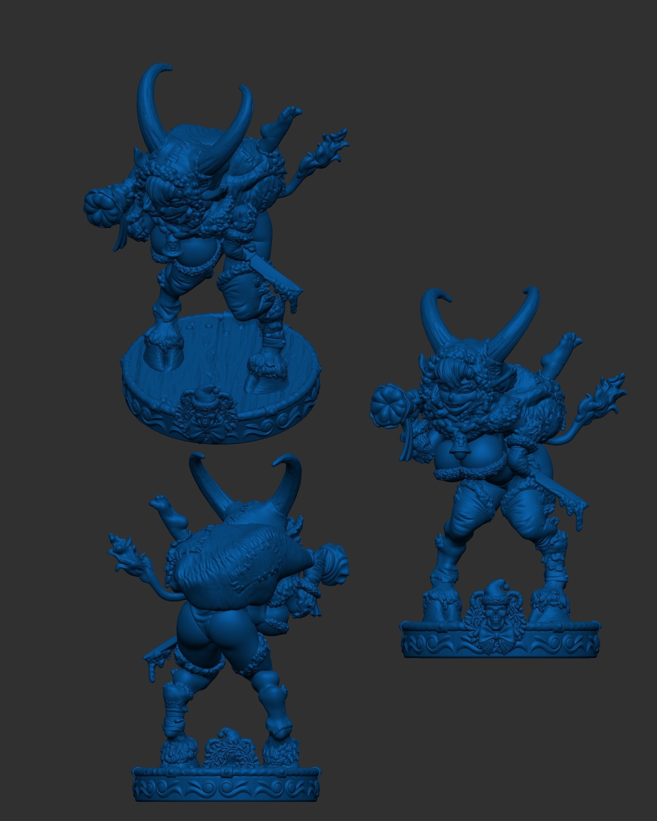 FEMALE KRAMPUS BY CREATIVE GEEK MB 3D model 3D printable | CGTrader