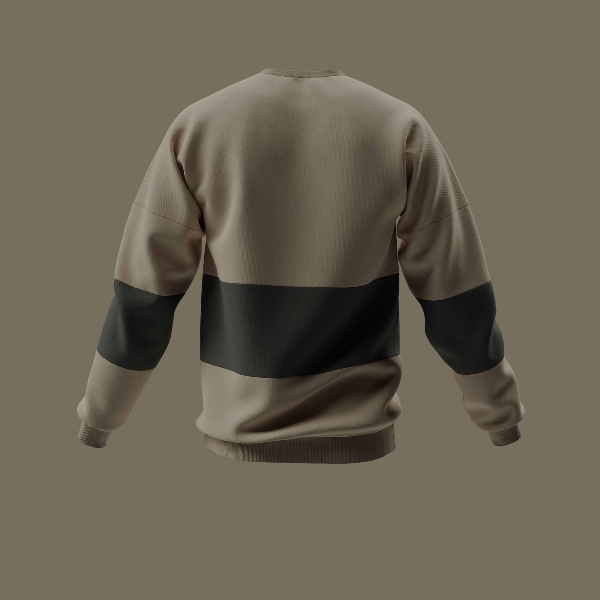 Oversize line sweatshirt 3D model | CGTrader