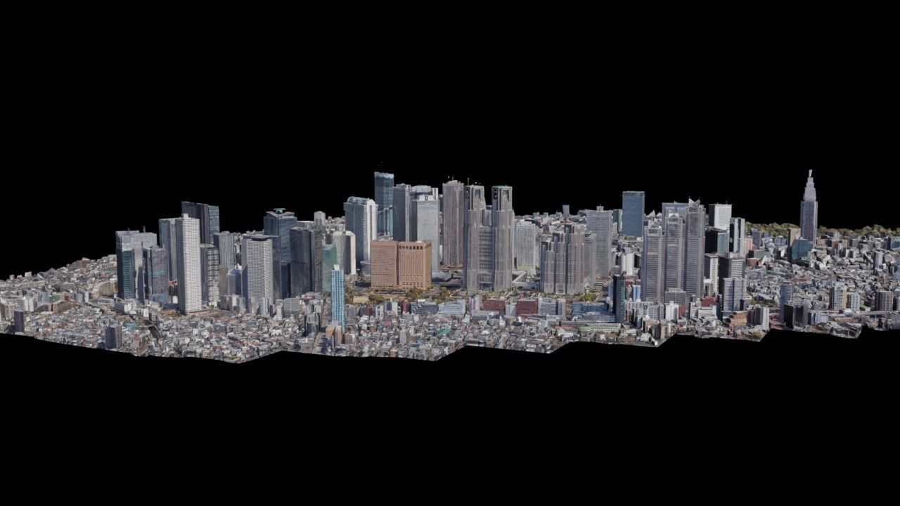 Tokyo City Map 3D model | CGTrader