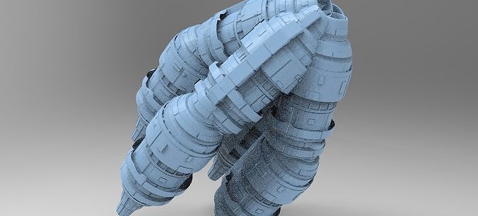Moon base relay system Tower 3D model | CGTrader