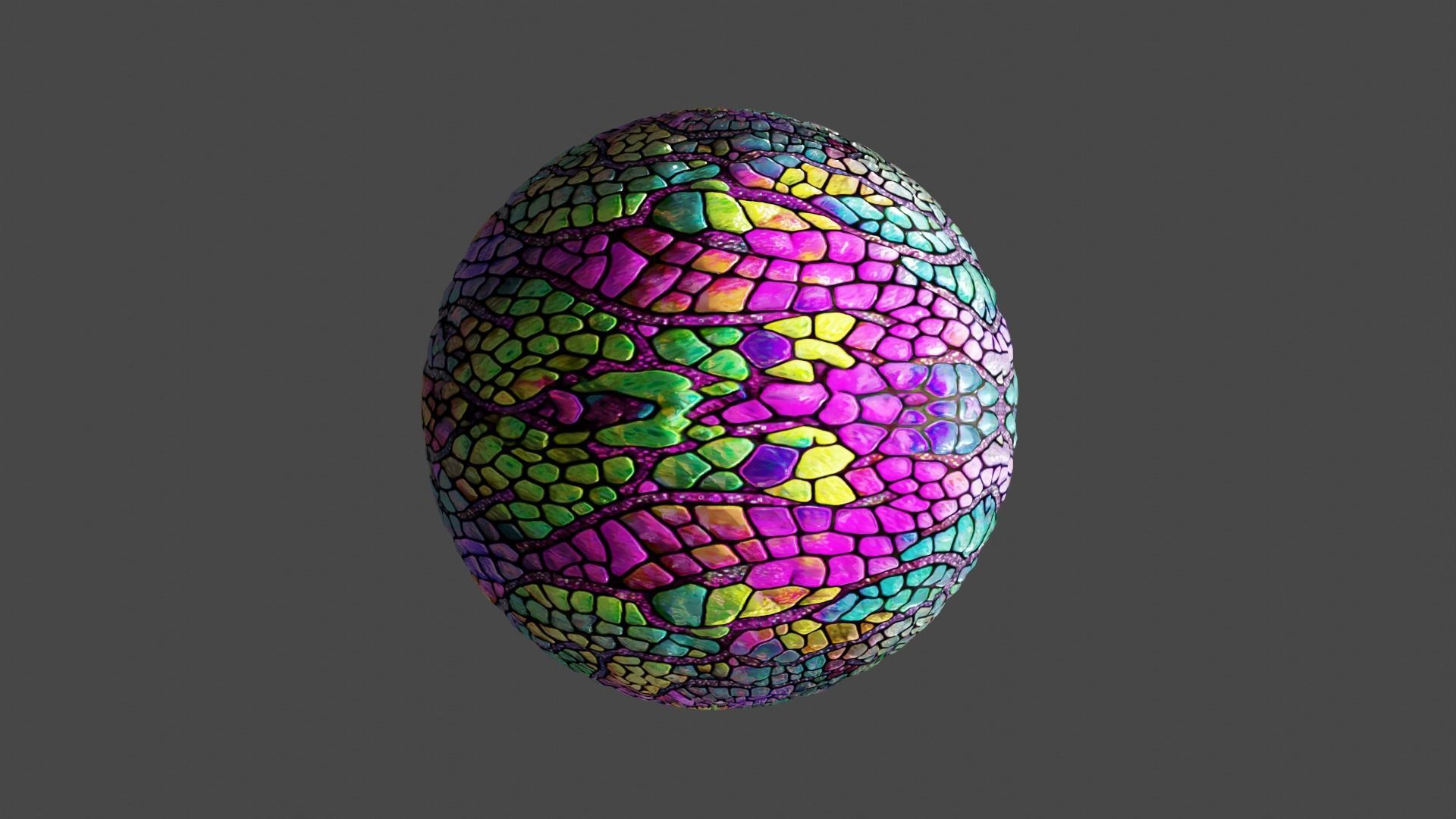 3D model Magic seamless crystal reptile skin VR / AR / low-poly | CGTrader