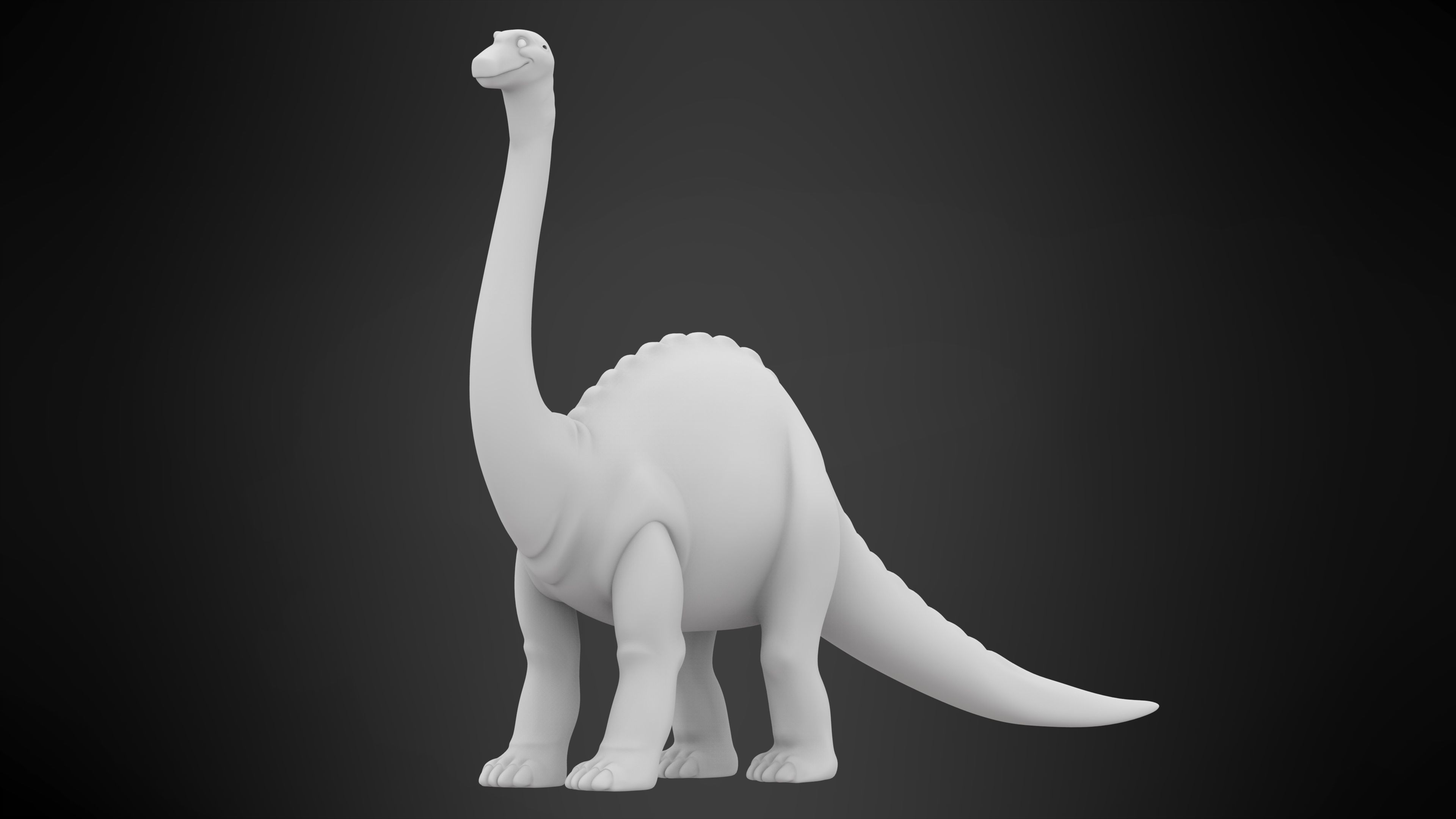 Bron Longneck 3D model | CGTrader
