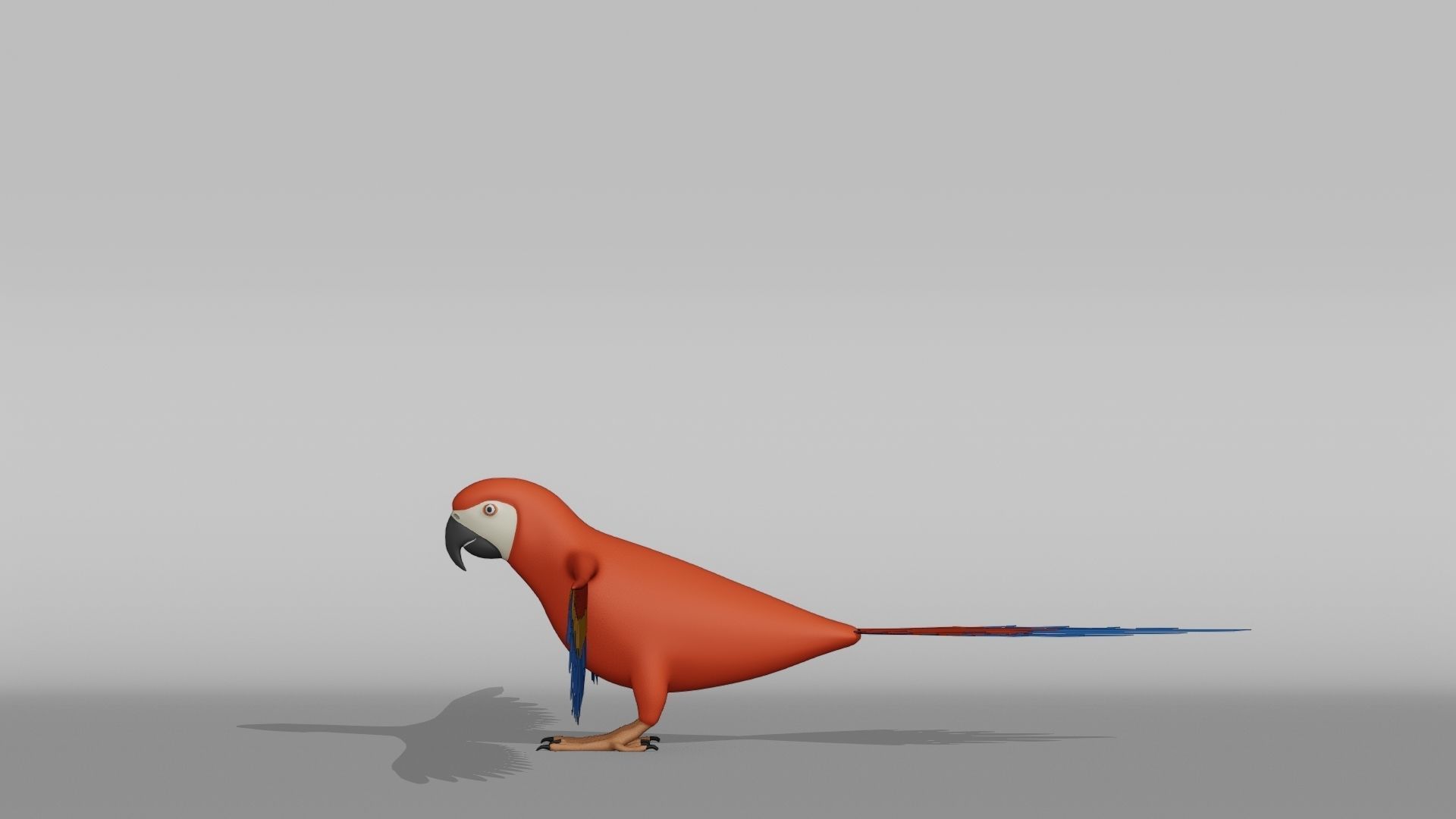 3D model Ara Parrot Base Mesh VR / AR / low-poly | CGTrader