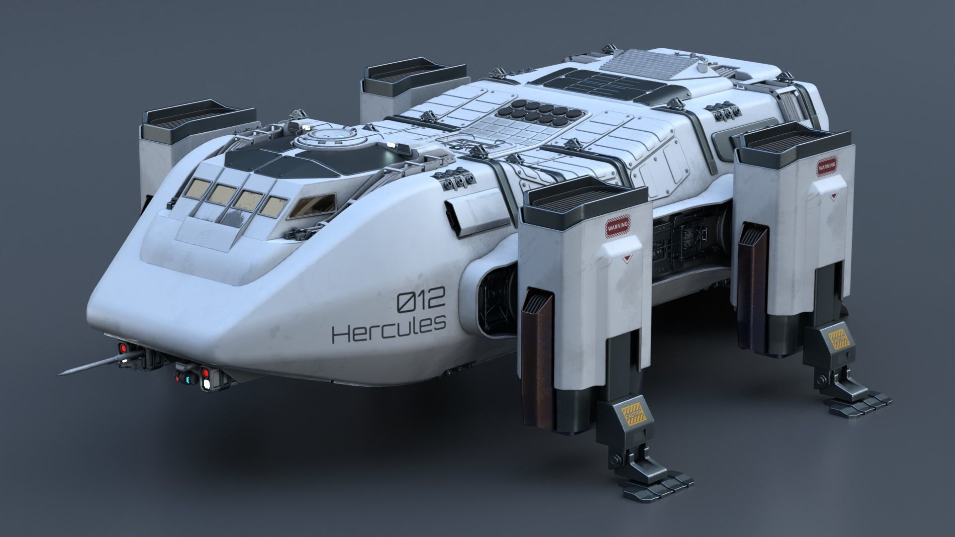 Pbr-The Mars Lander Hercules 3D model animated rigged | CGTrader