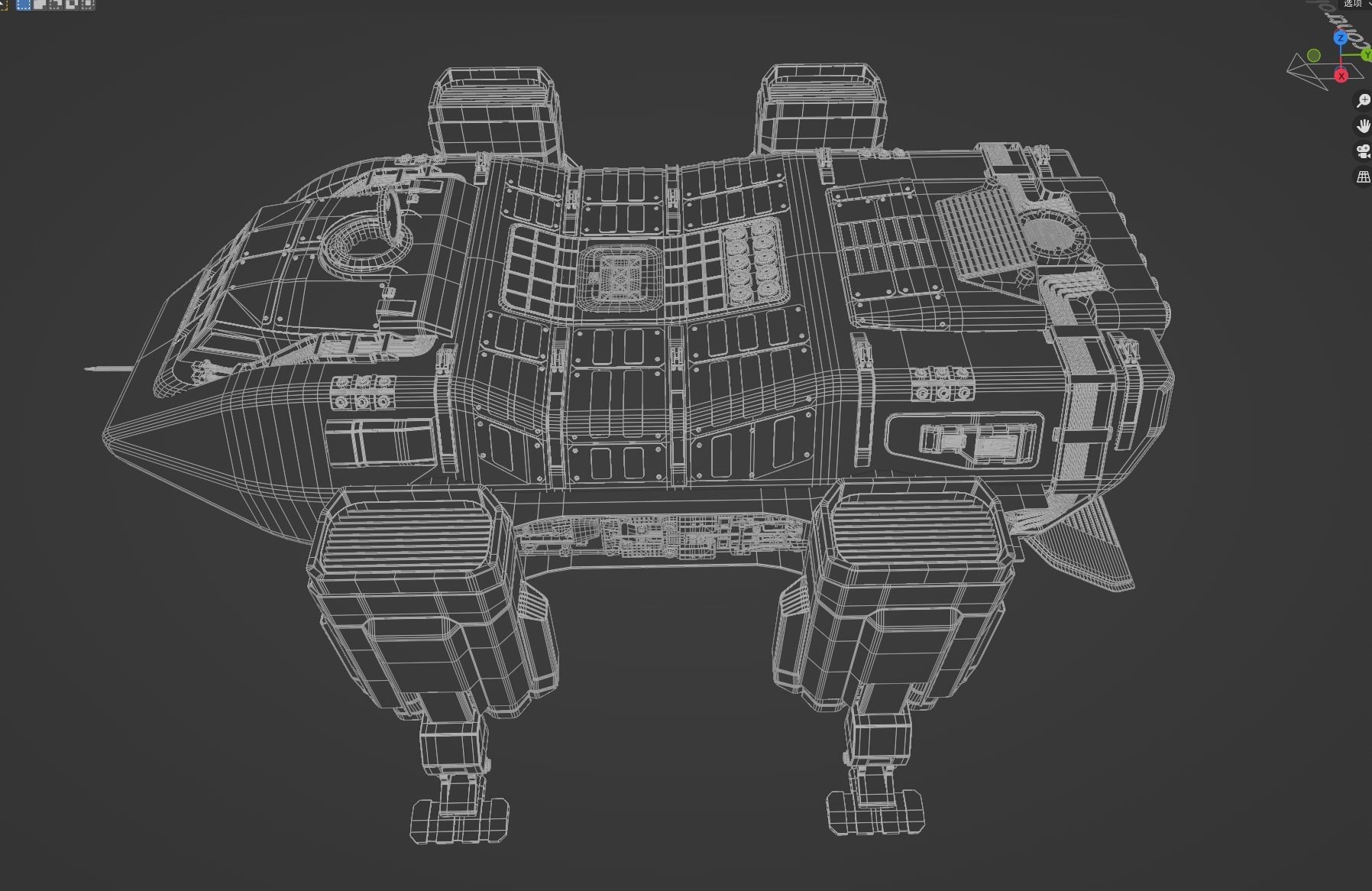 Pbr-The Mars Lander Hercules 3D model animated rigged | CGTrader