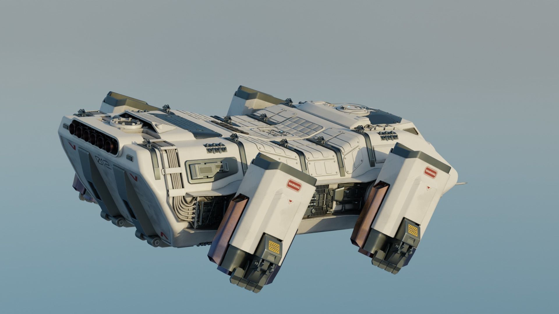 Pbr-The Mars Lander Hercules 3D model animated rigged | CGTrader