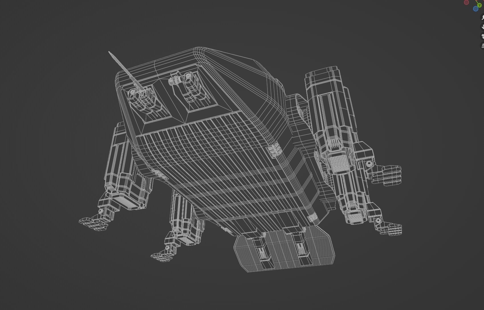 Pbr-The Mars Lander Hercules 3D model animated rigged | CGTrader