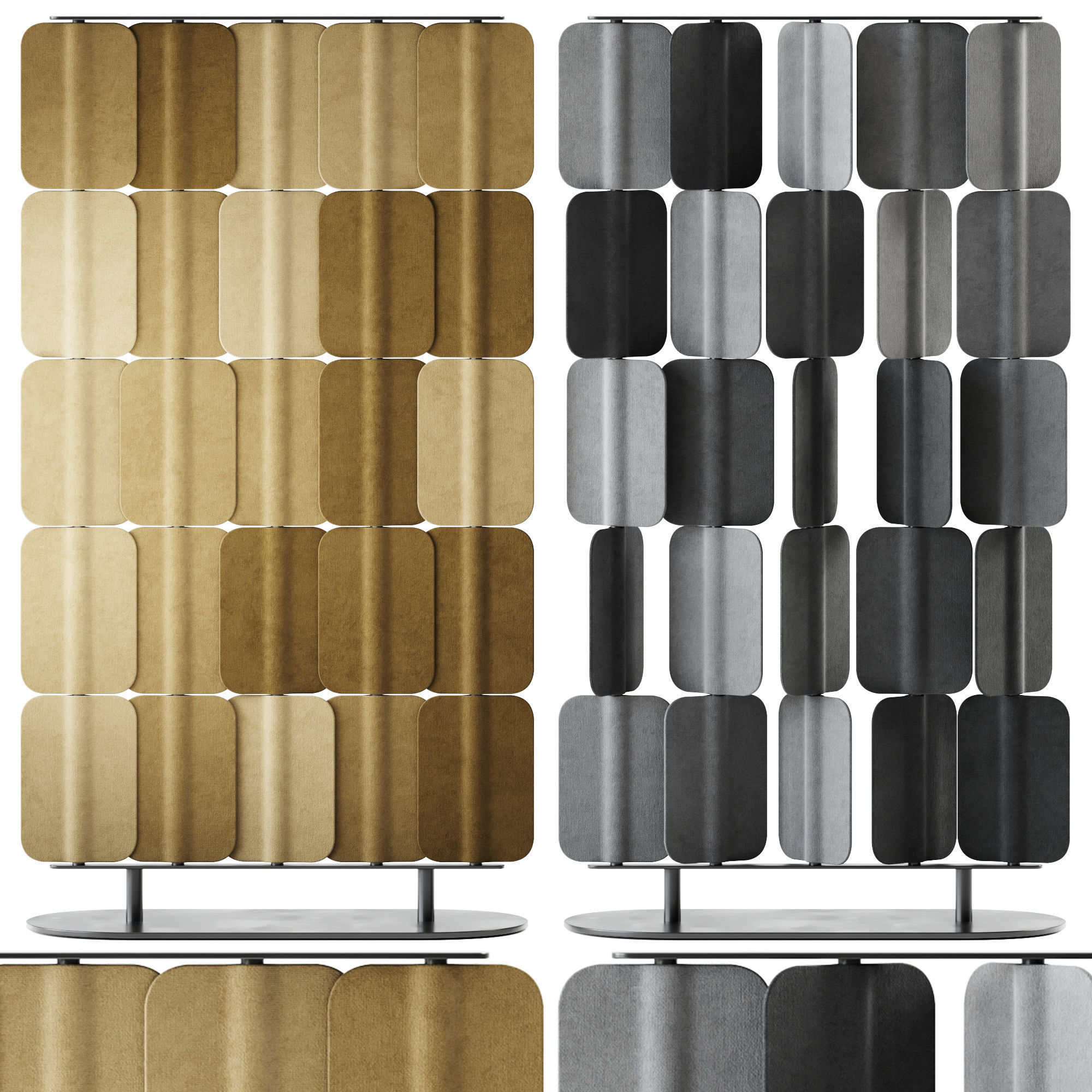 Patch PA 0815 Self Standing Acoustic Divider by True Design 3D model | CGTrader