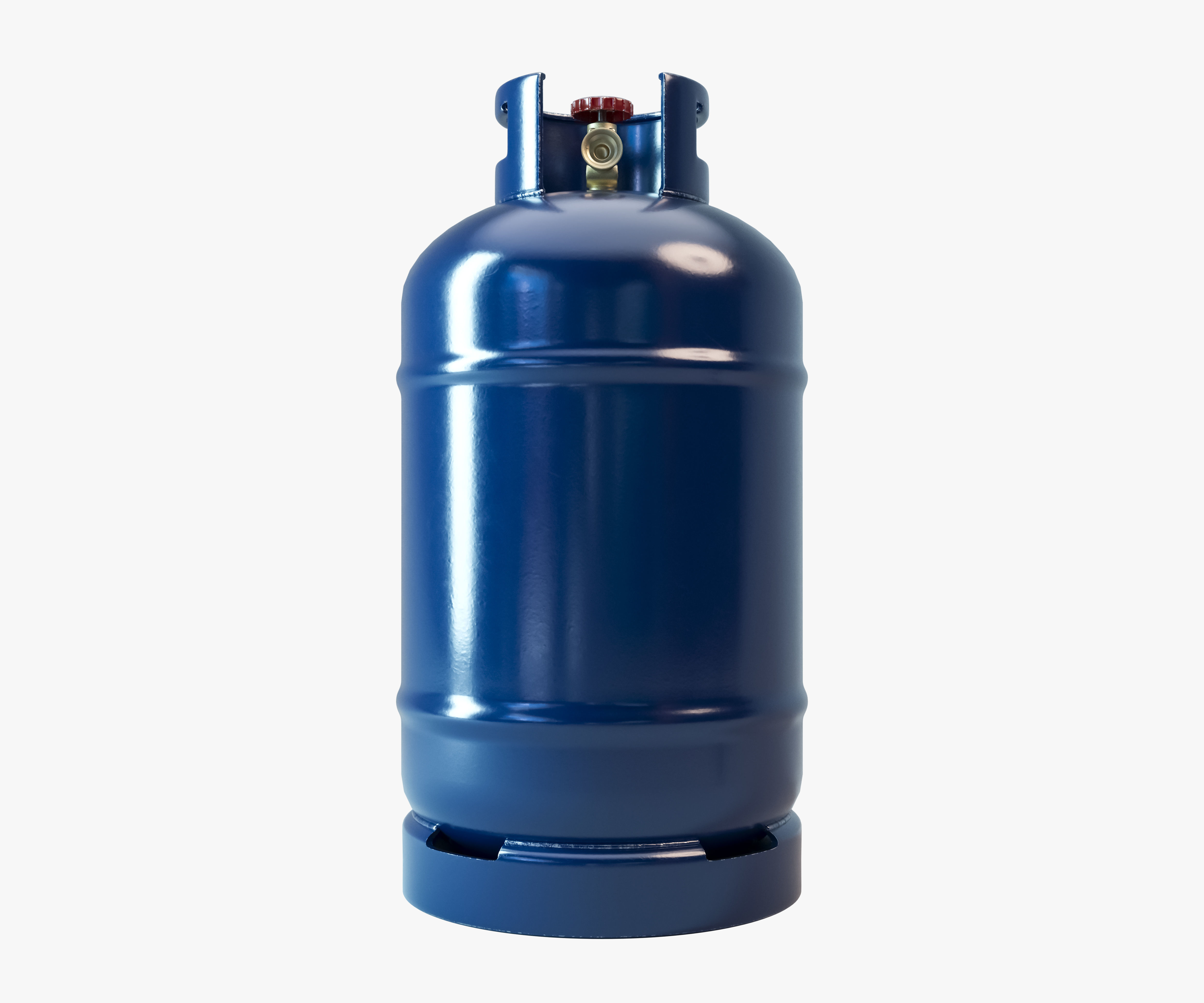 Gas Bottle Cylinder And Valve 3D model | CGTrader