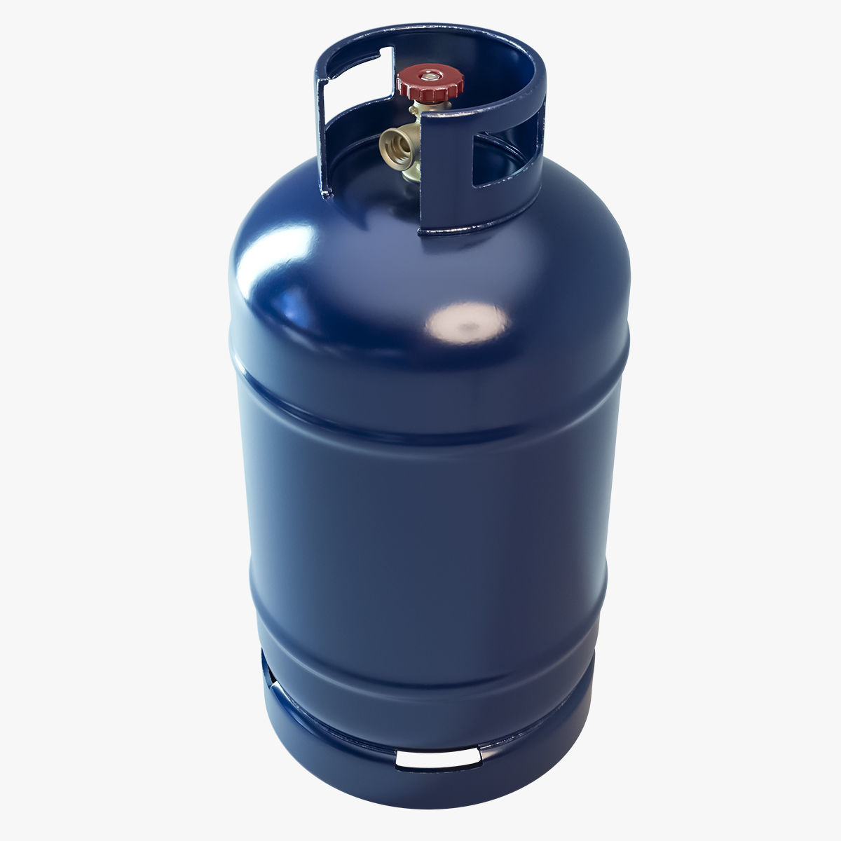 Gas Bottle Cylinder And Valve 3D model | CGTrader