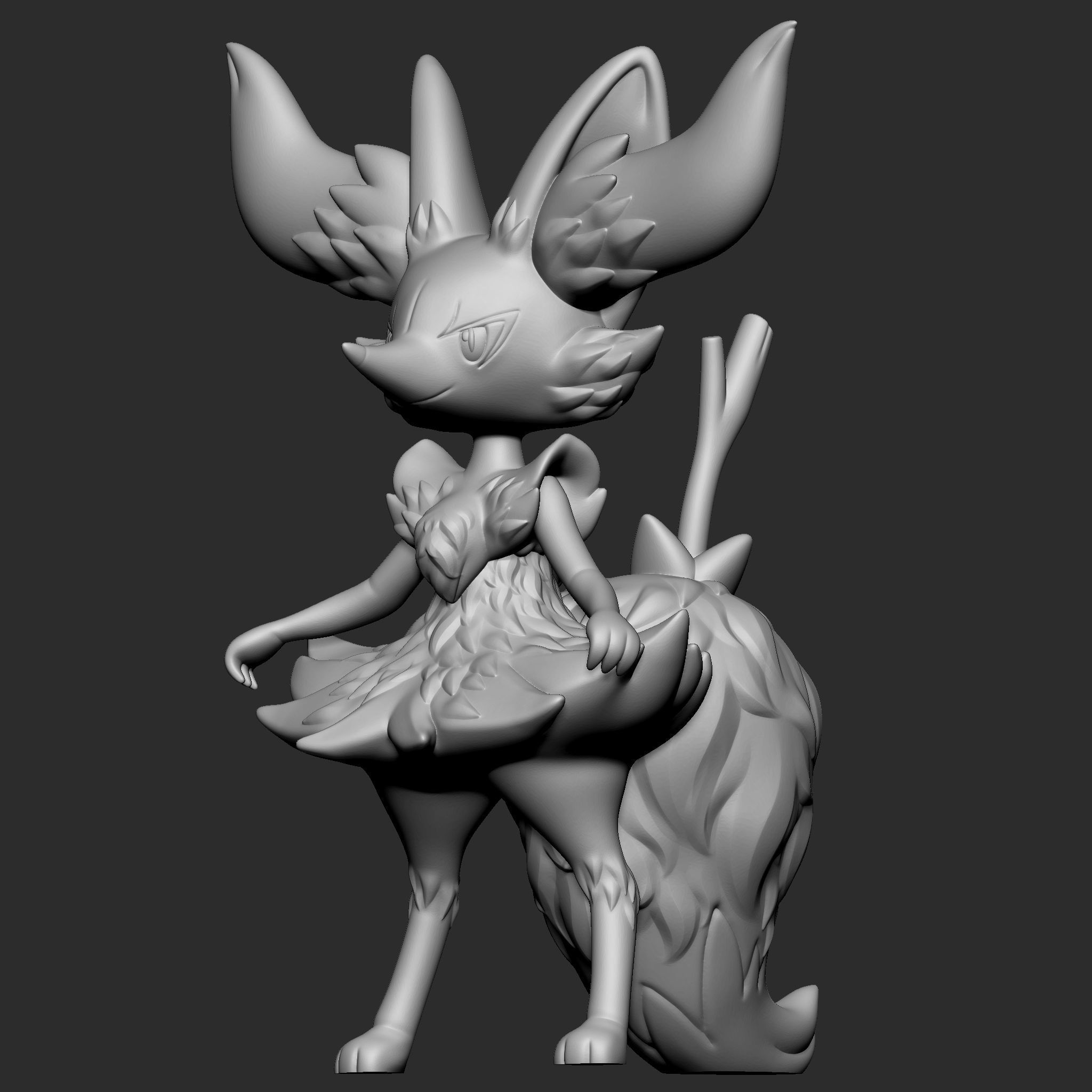 Braixen Pokemon 3d Model 3d Printable Cgtrader