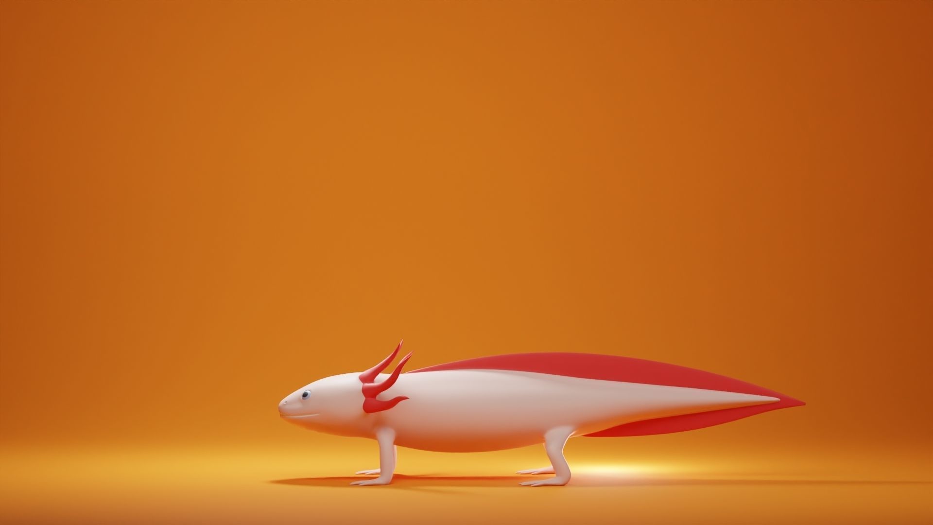 3D model Axolotl Base Mesh VR / AR / low-poly | CGTrader
