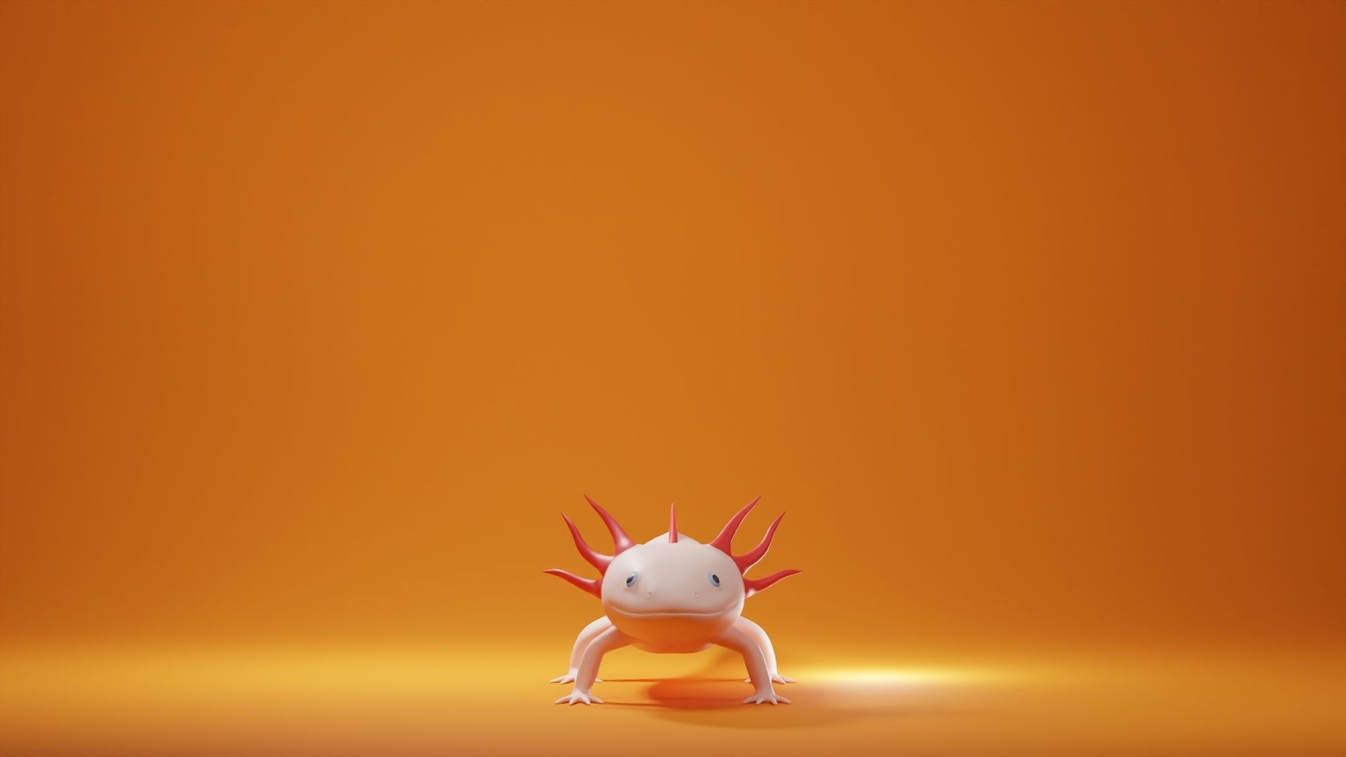 3D model Axolotl Base Mesh VR / AR / low-poly | CGTrader