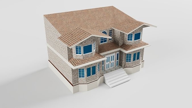 3D model 3D Building house VR / AR / low-poly | CGTrader