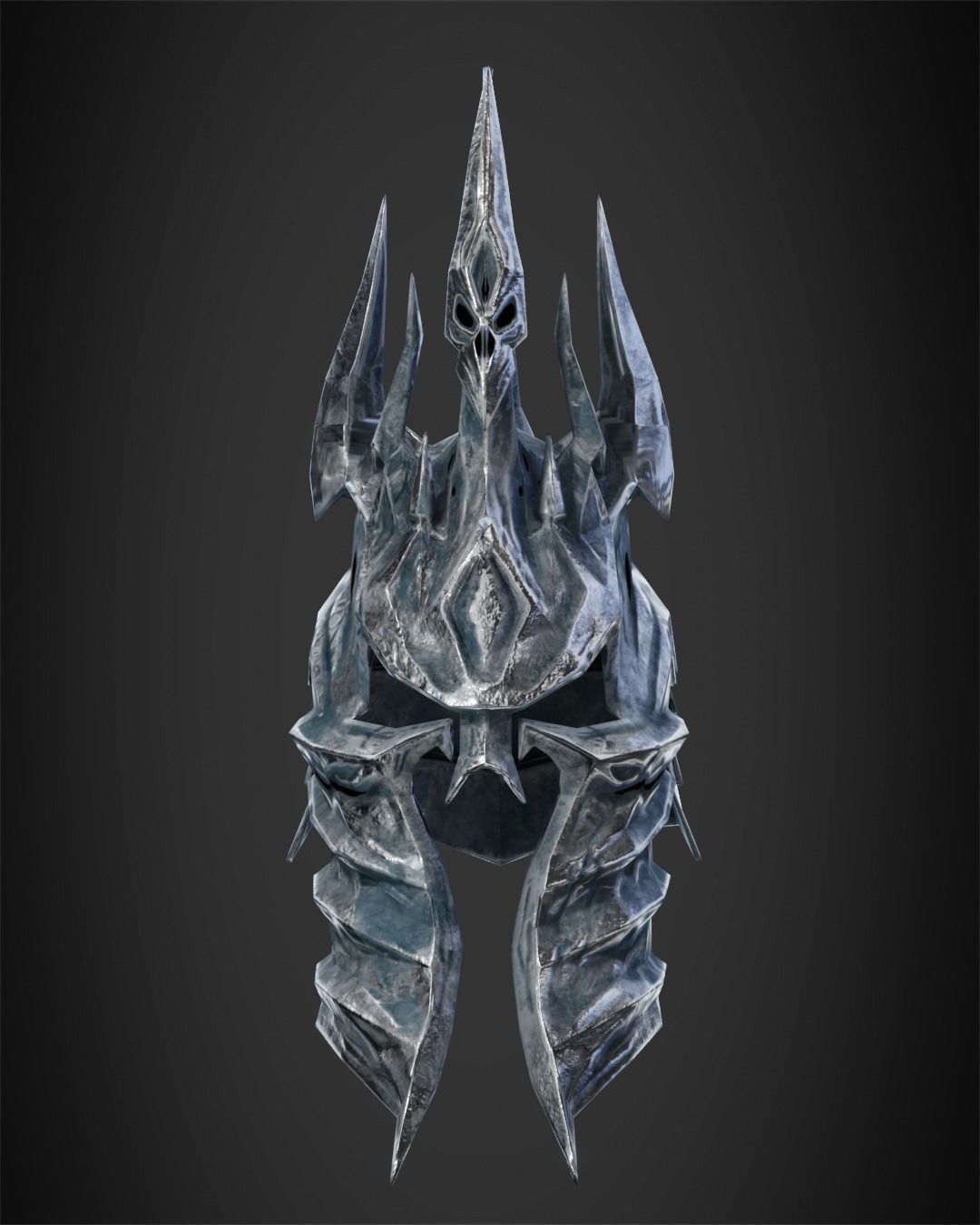 World of Warcraft Lich King Helmet for Cosplay 3D model 3D printable ...