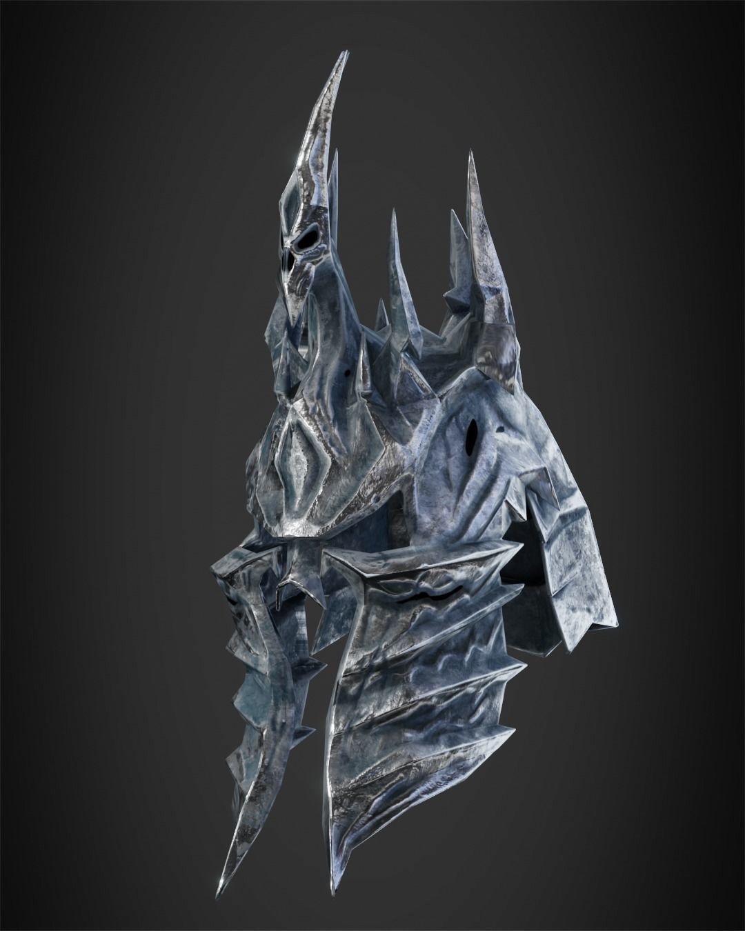 World of Warcraft Lich King Helmet for Cosplay 3D model 3D printable ...