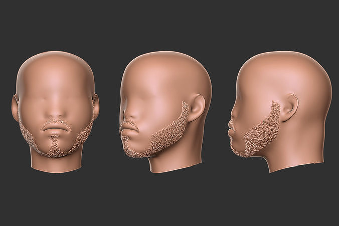beard 3 3D model 3D printable | CGTrader