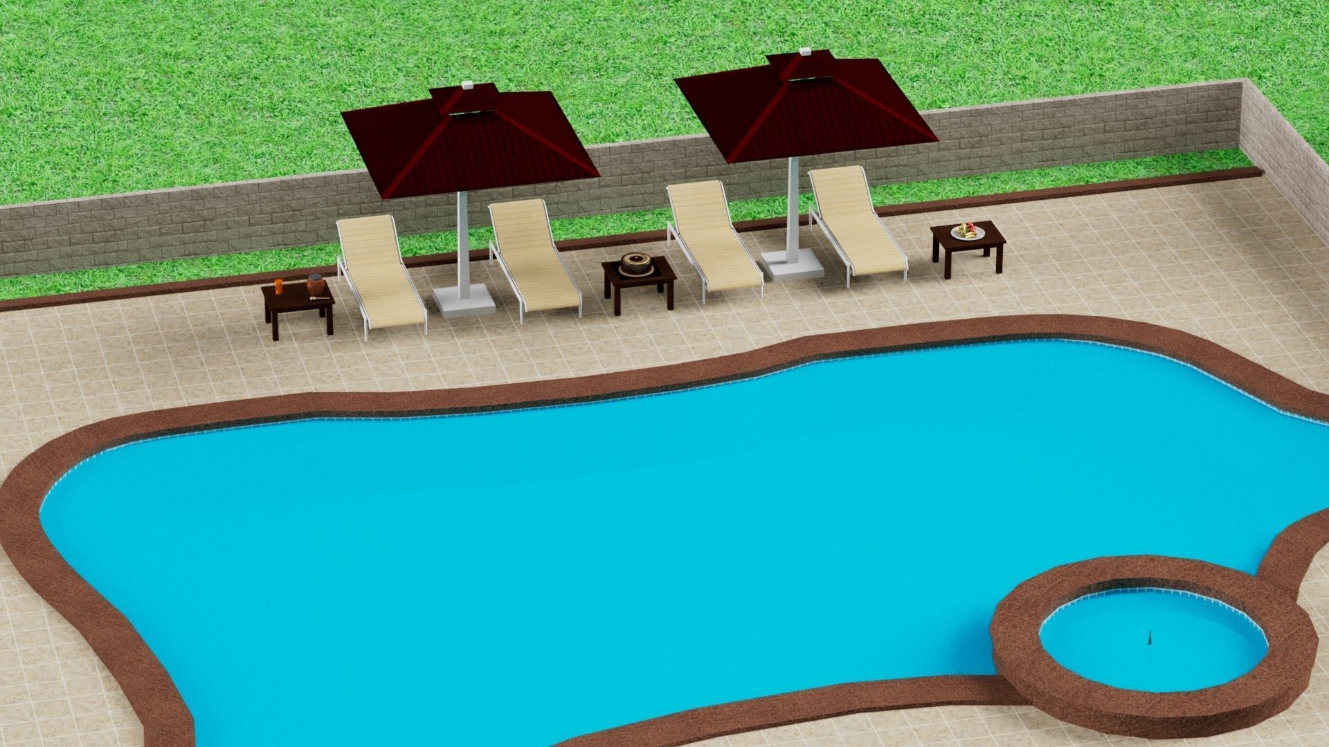 3D model Pool 3D model VR / AR / low-poly | CGTrader