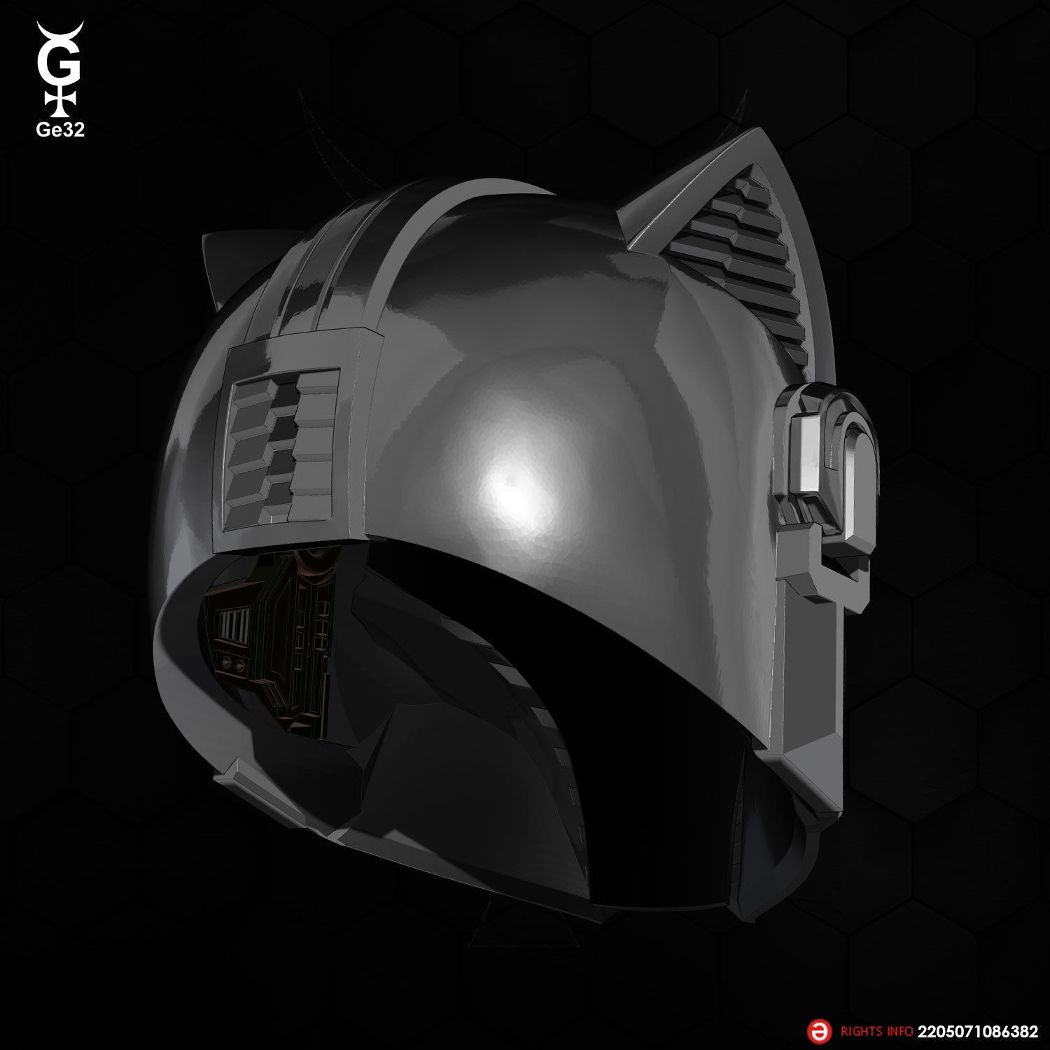 MANDO CAT - HELMET 3D model 3D printable | CGTrader