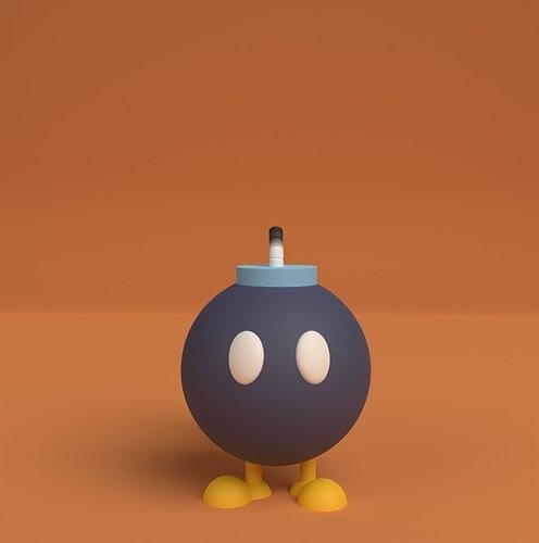 Bob-omb Mario 3D model 3D printable | CGTrader