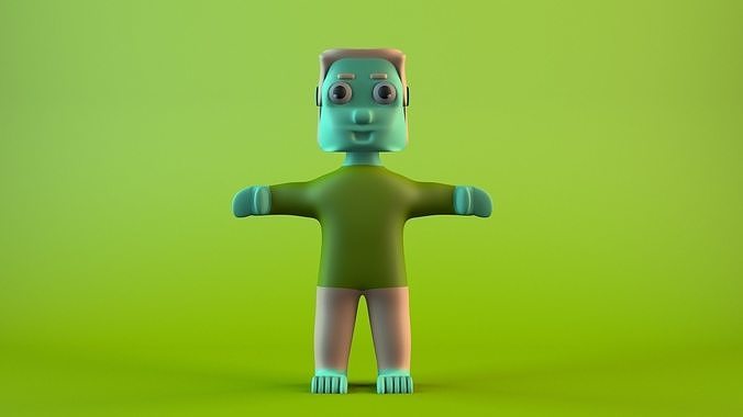 CHARACTER MODEL man in shirt 3D model | CGTrader