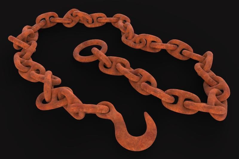 The Chain with loop 3D model | CGTrader