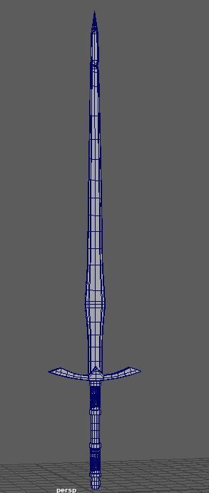 Generic Low Poly Sword 3D model | CGTrader