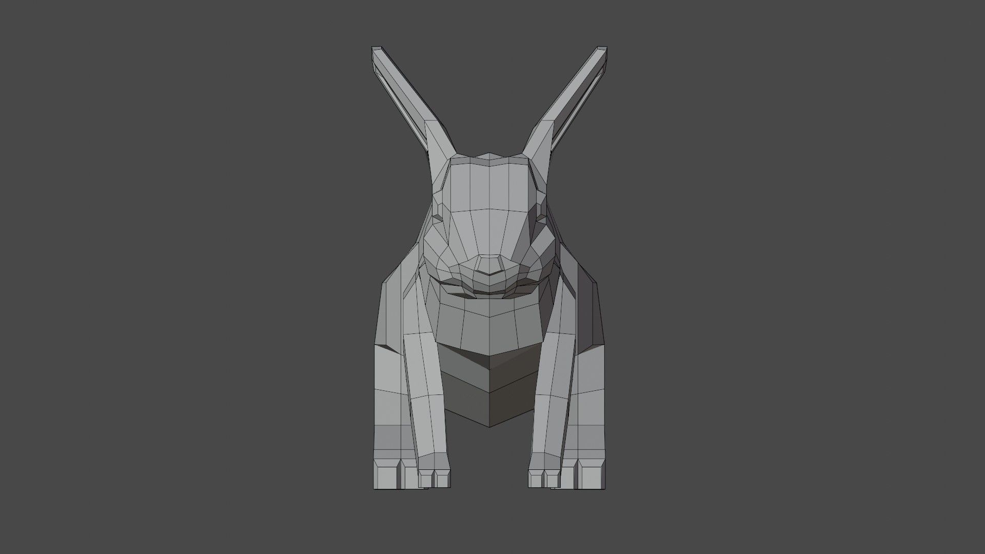 3D model The Rabbit Low Poly VR / AR / low-poly | CGTrader