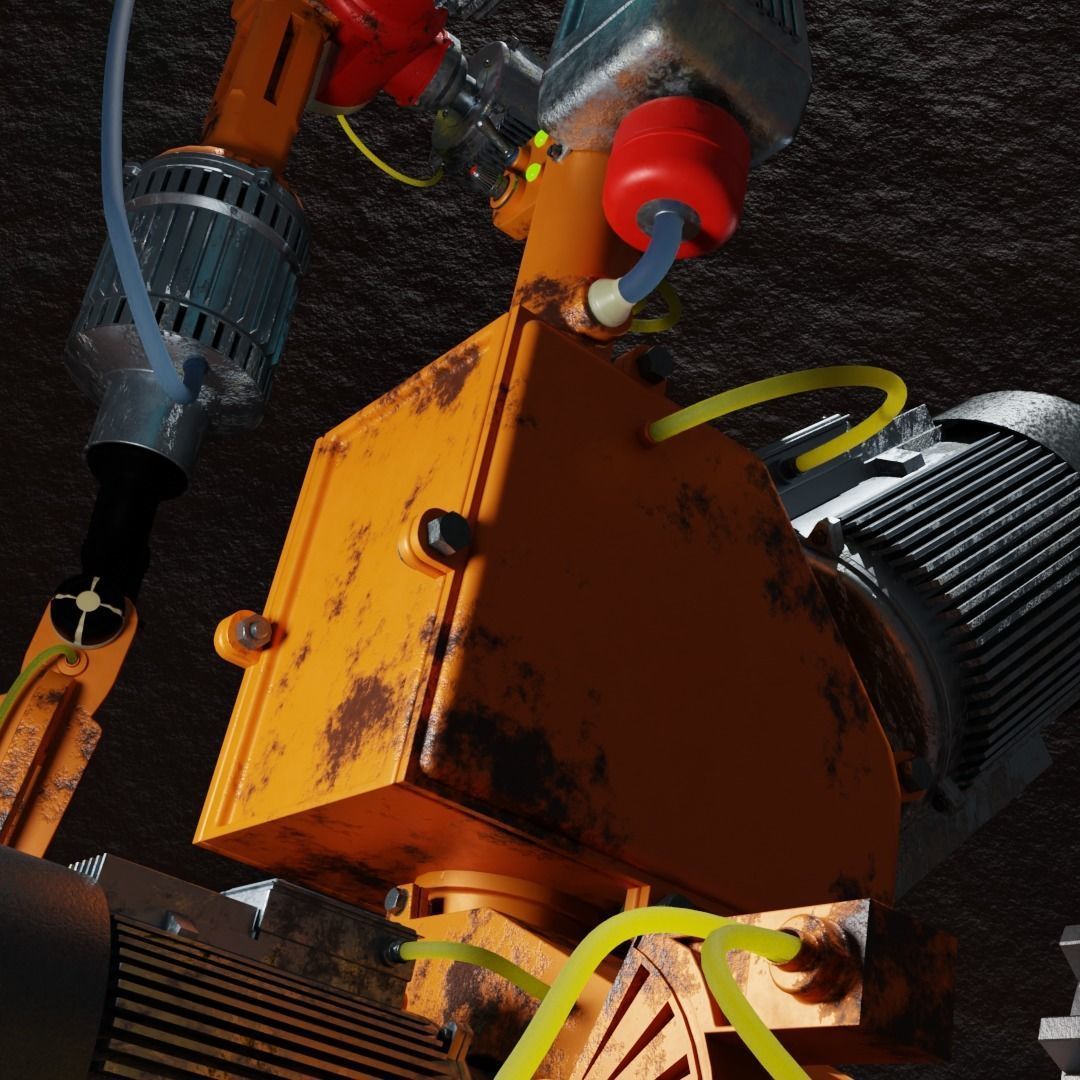 Character Robot rigged retrofuturism 3D model rigged | CGTrader