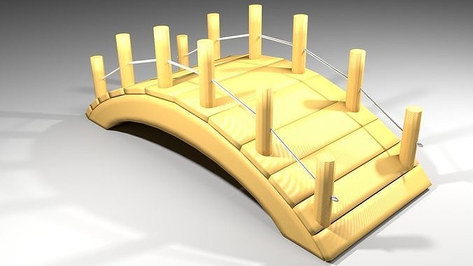 Wooden Bridge 1 3D model | CGTrader