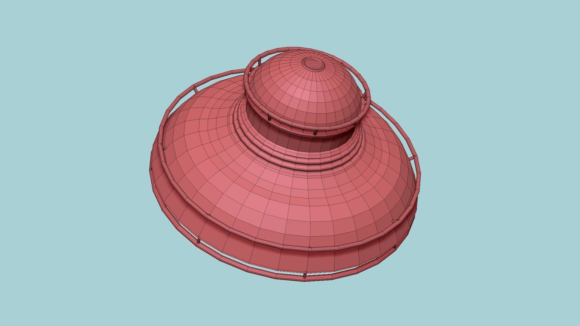 3D model Alien Spaceship UFO F07 Gold - Sci Fi Spacecraft Design VR ...