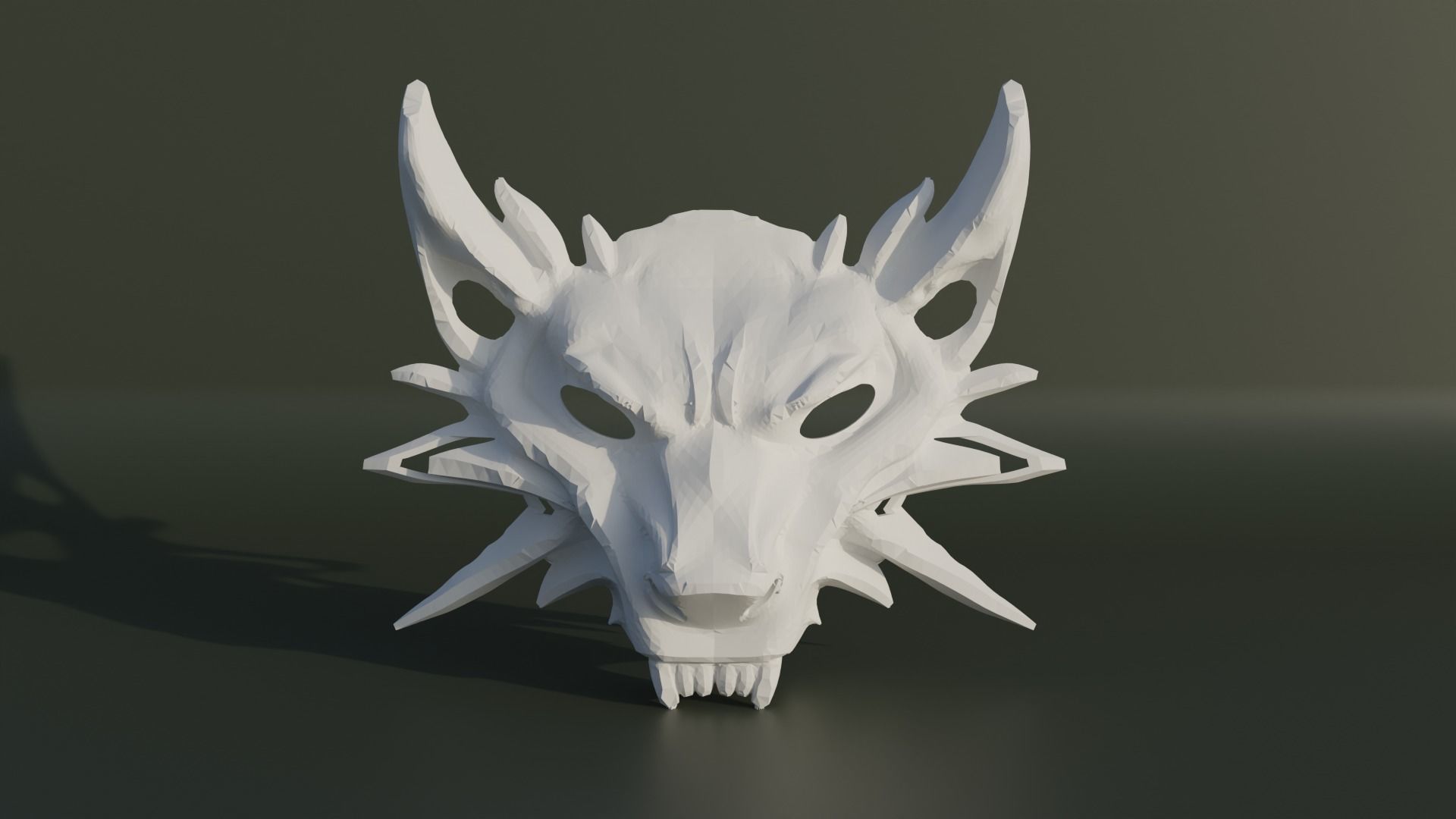 Witcher Wolf Costume Face Mask 3D model 3D printable | CGTrader