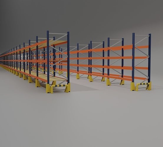Warehouse racks 3D model | CGTrader