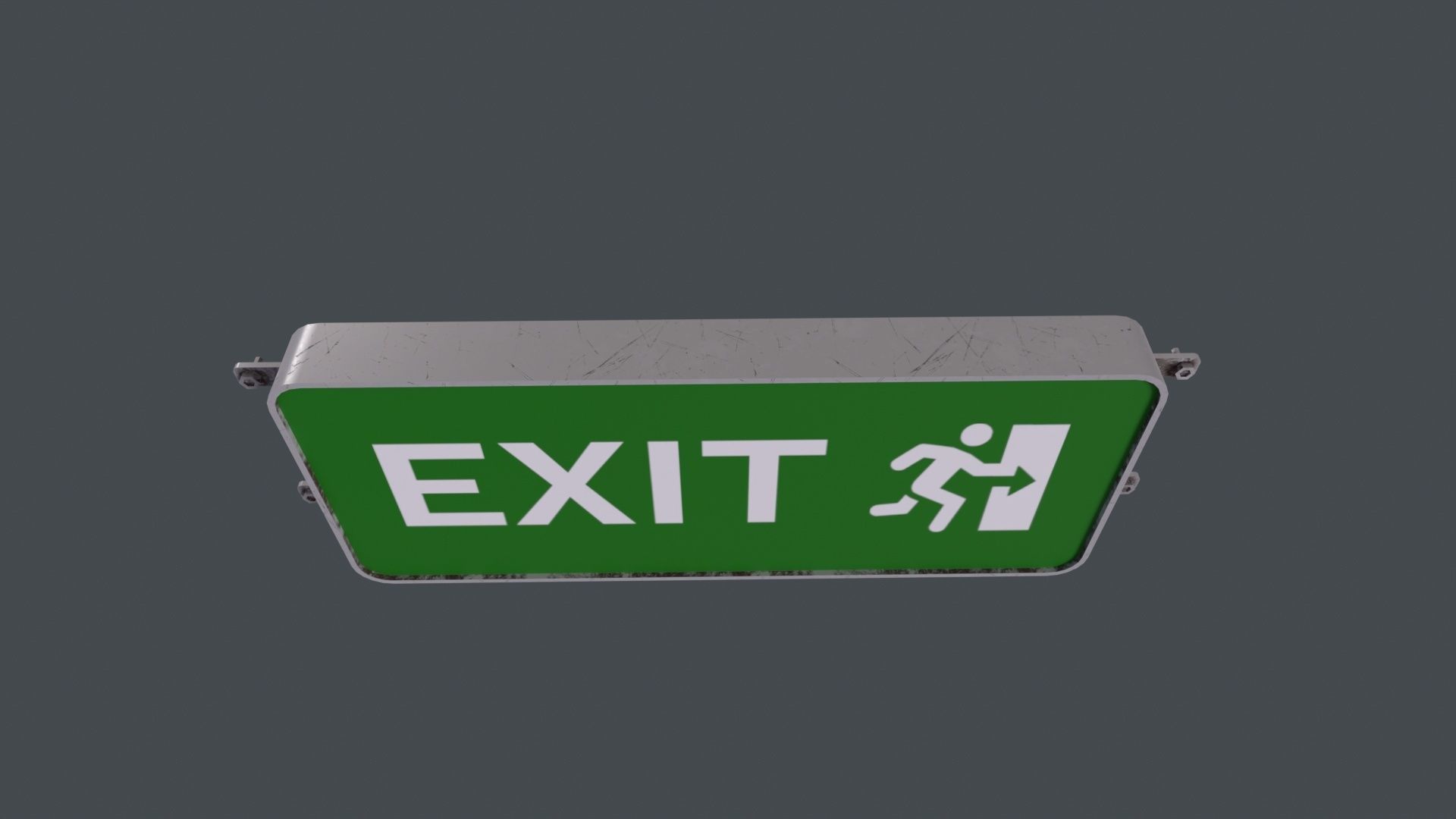 3D model Plastic Exit Sign 3D Model VR / AR / low-poly | CGTrader