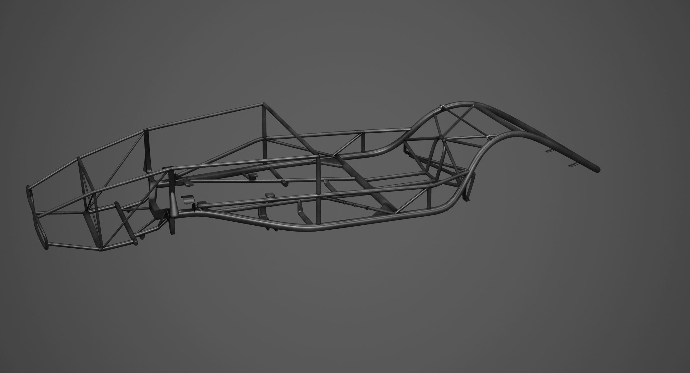 3D model Chassis Frame - Ferrari 250 TR - Testa Rossa VR / AR / low ...